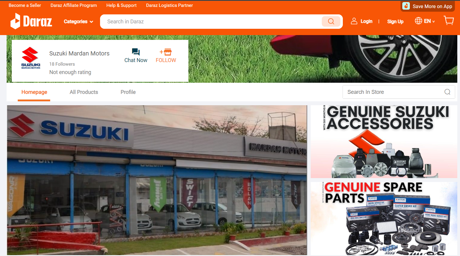Suzuki Mardan Motors Now Available on Daraz.com!